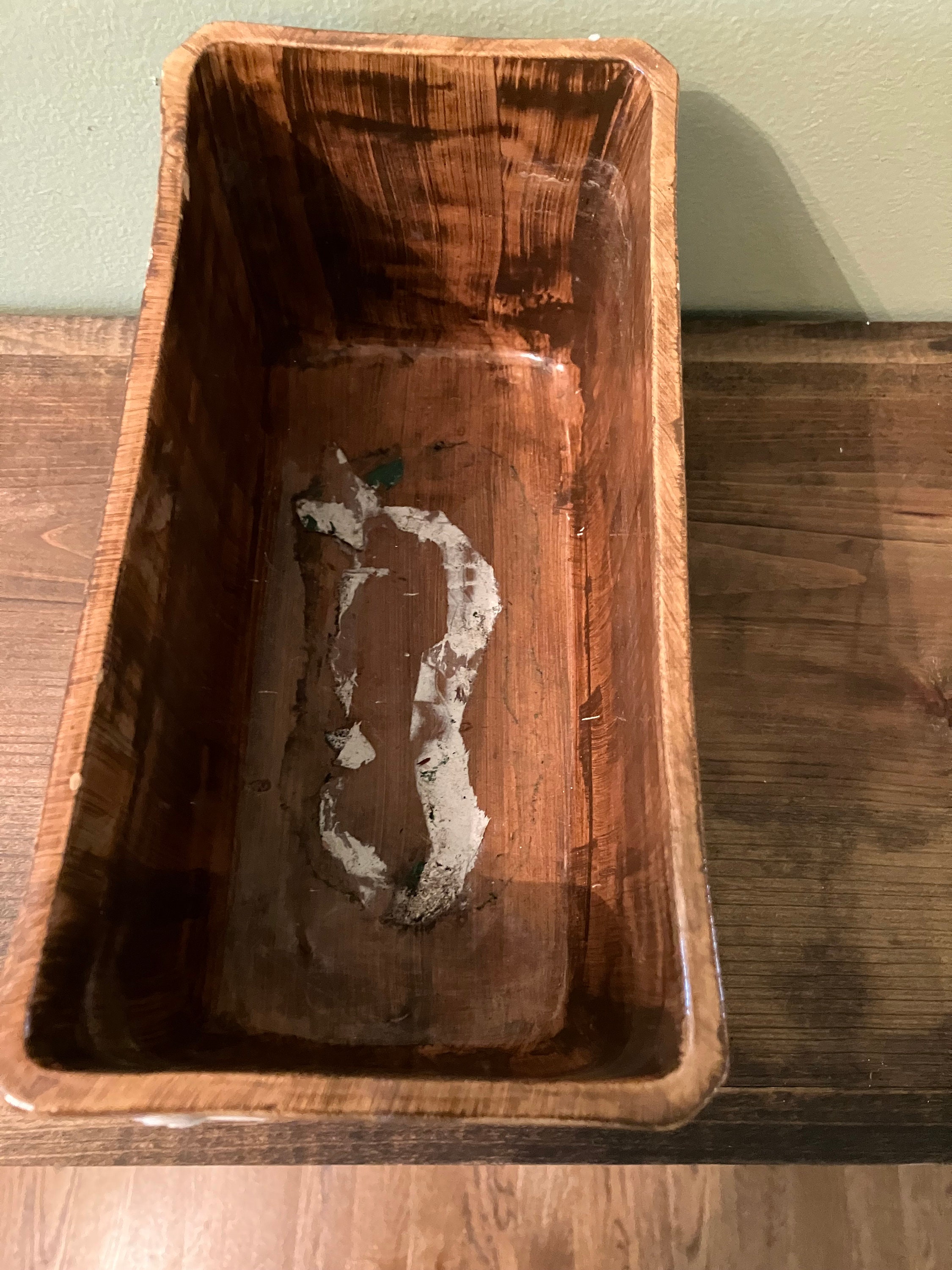 Vintage Brown and White Ceramic Window Box Planter - Etsy