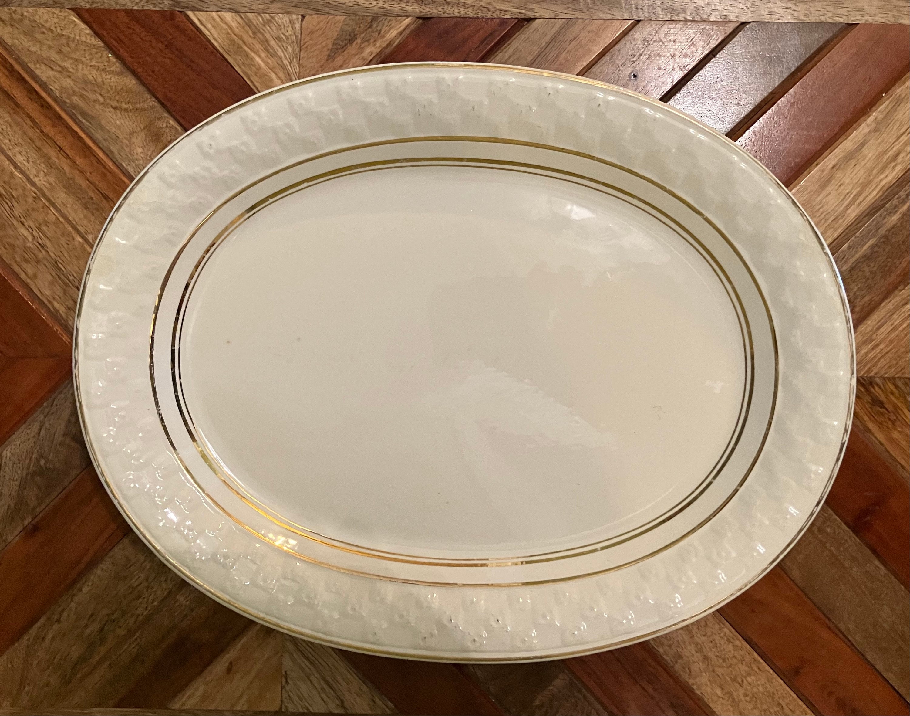 Vintage TST Co. Golden Jubilee Serving Platter Trimmed in 22k Gold - Etsy