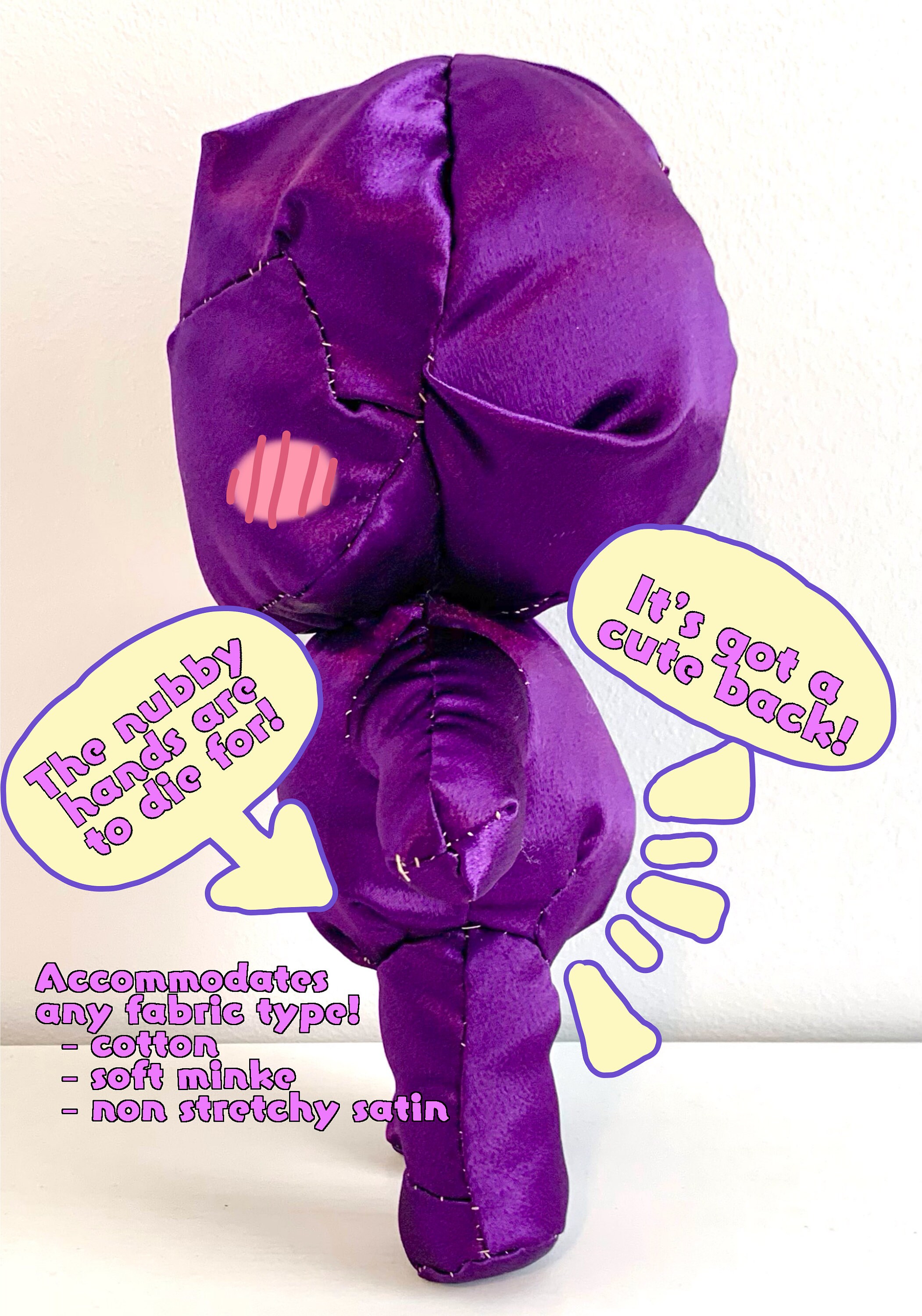 Deluxe Anime Plush Pattern (14 Inch) and Instructions - Includes ...