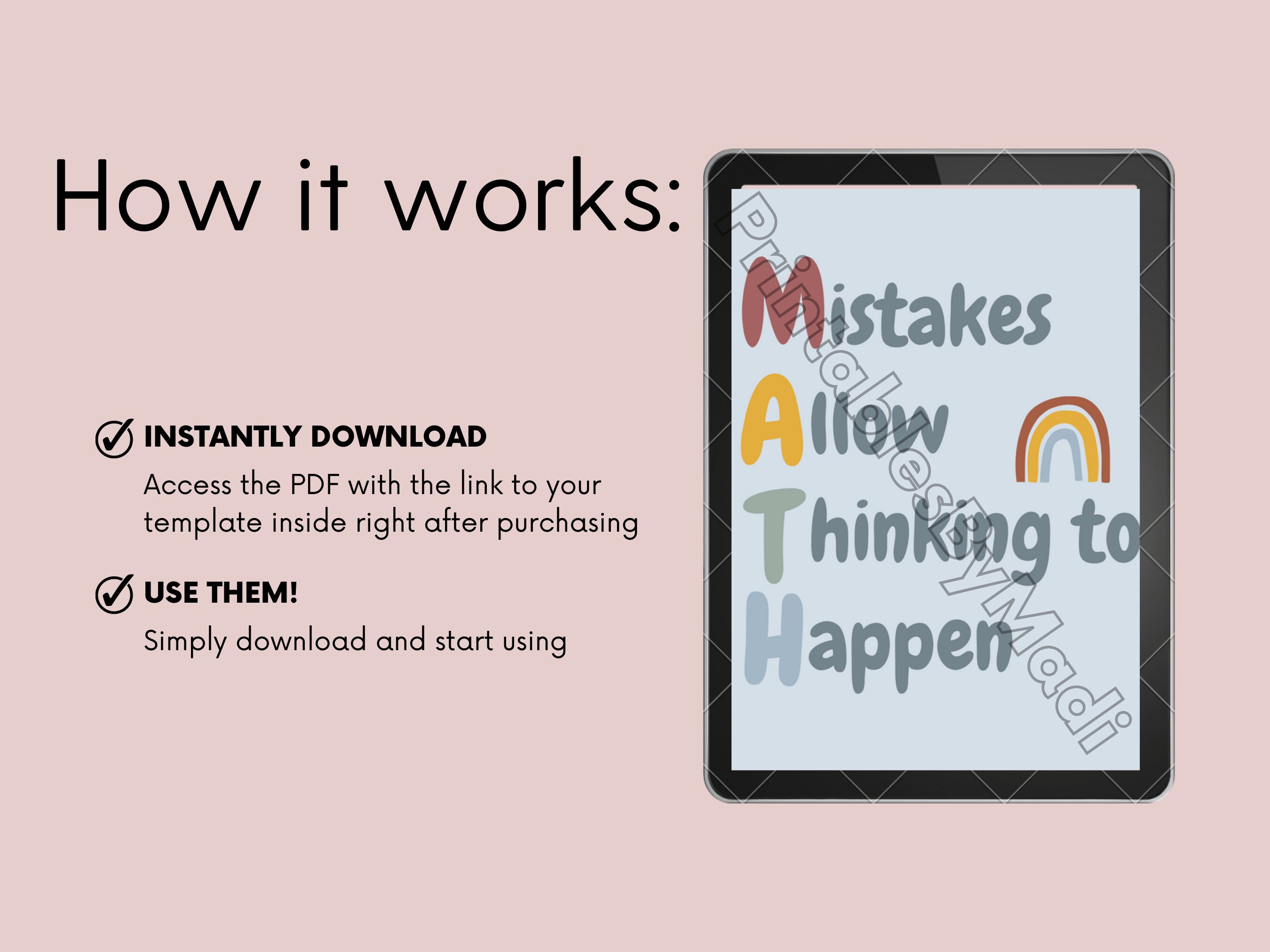 Printable Math Acronym Poster Math Poster Classroom Poster - Etsy