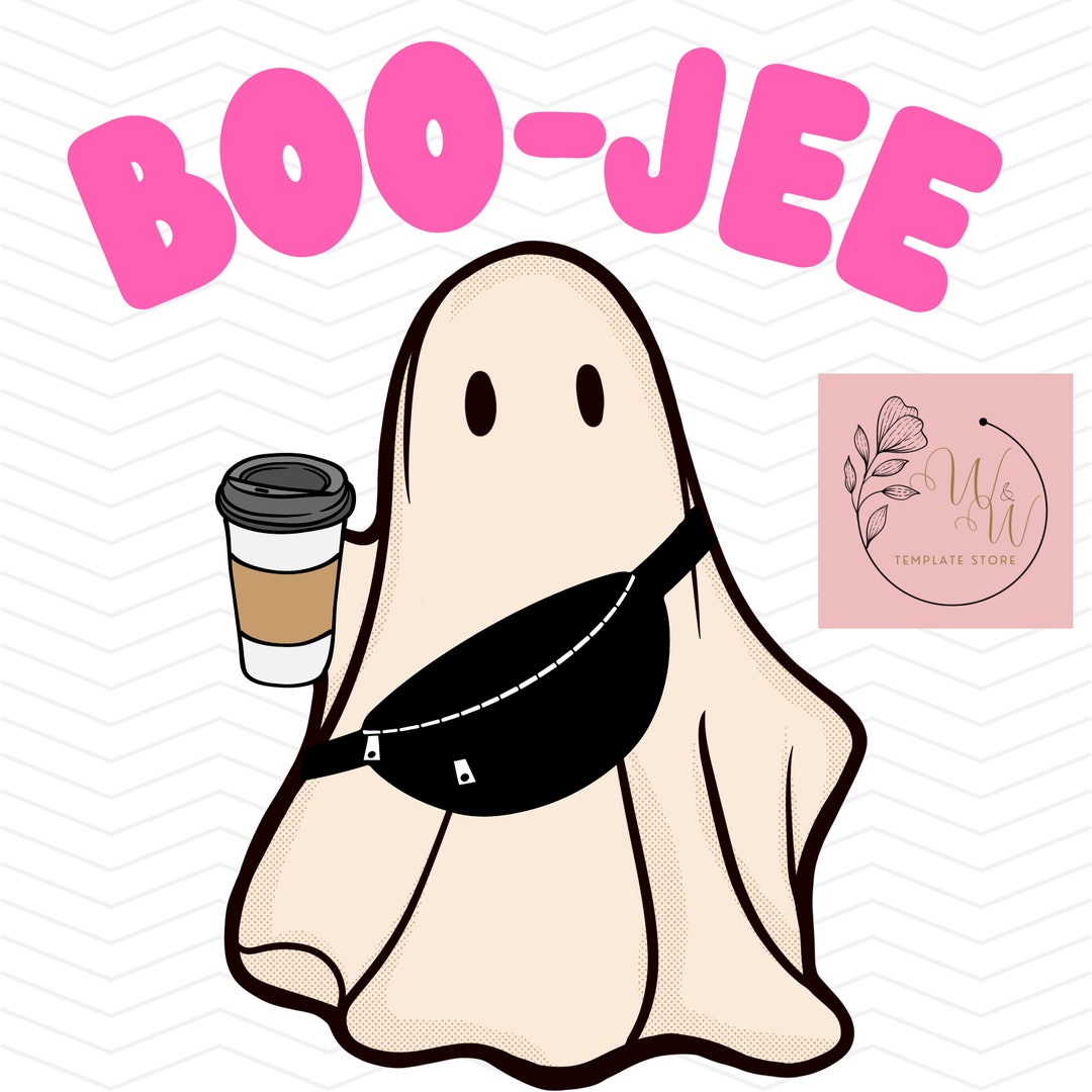 Boojee Coffee Ghost PNG Sublimation Design Download DTF Print Tumbler ...