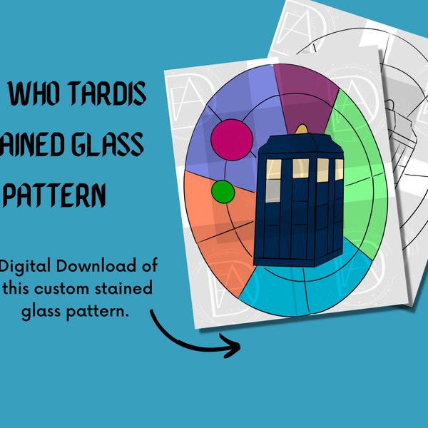 Stained Glass Tardis - Etsy
