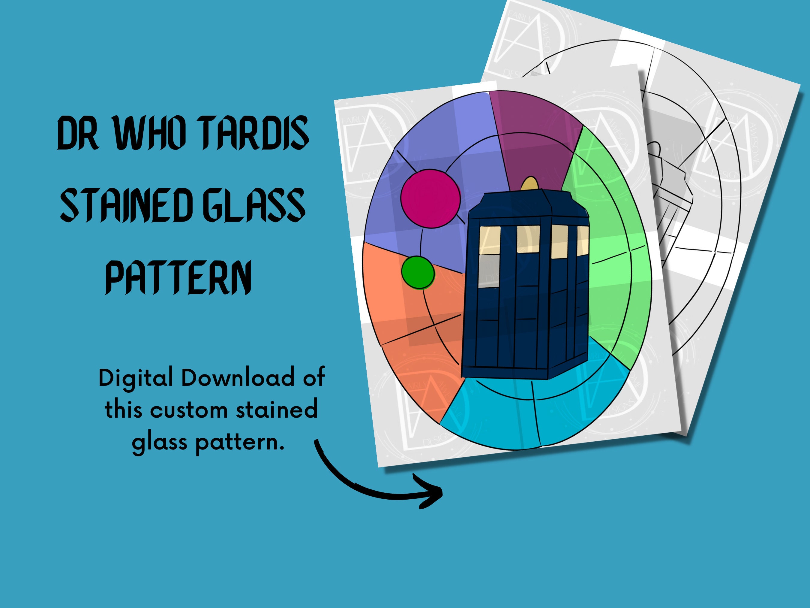 Dr Who Tardis Pattern