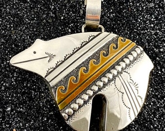 Bear Native American Pendant - Etsy