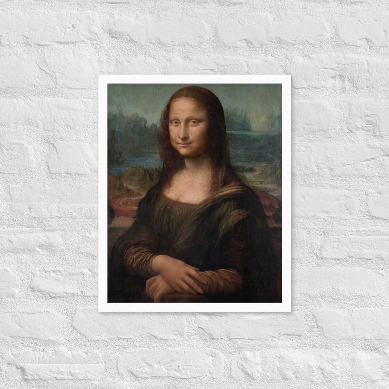 Leonardo Da Vinci's Mona Lisa Famous Painting Framed - Etsy