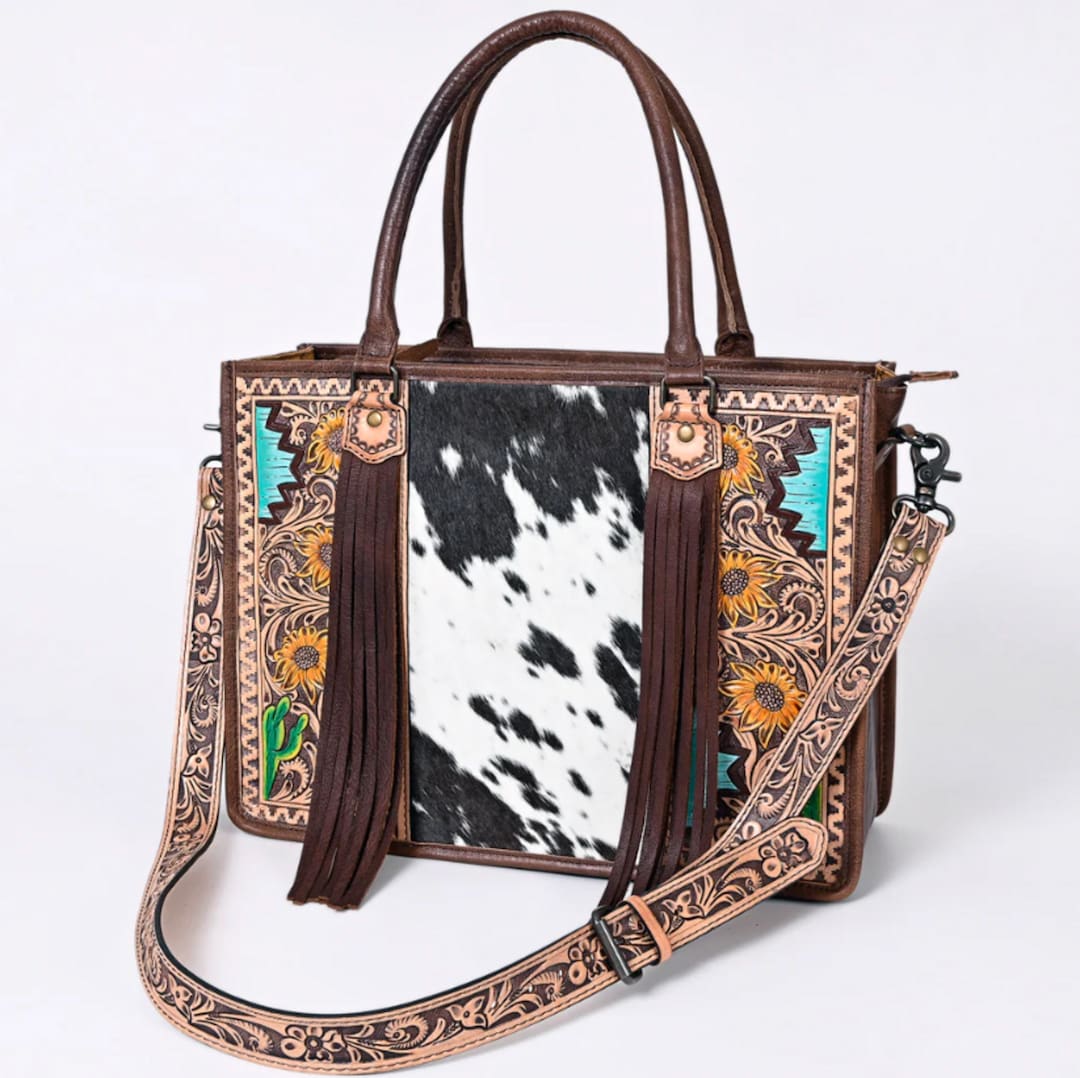 Tooled Leather Crossbody Purse, American Darling Concealed Carry Bag - Etsy