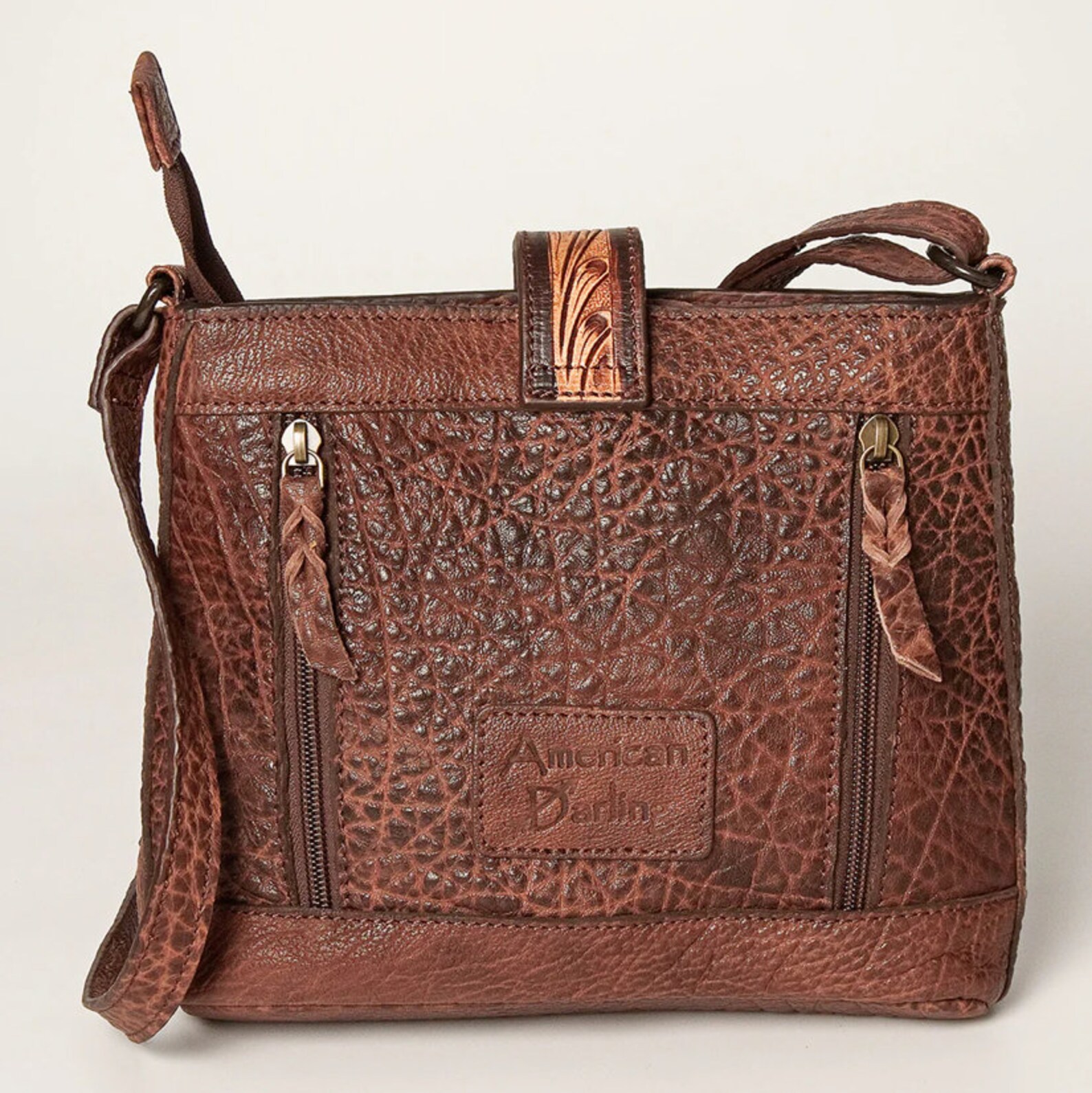 Western Purse, Concealed Carry Purse, Hair on Hide Shoulder Bag, Tooled ...