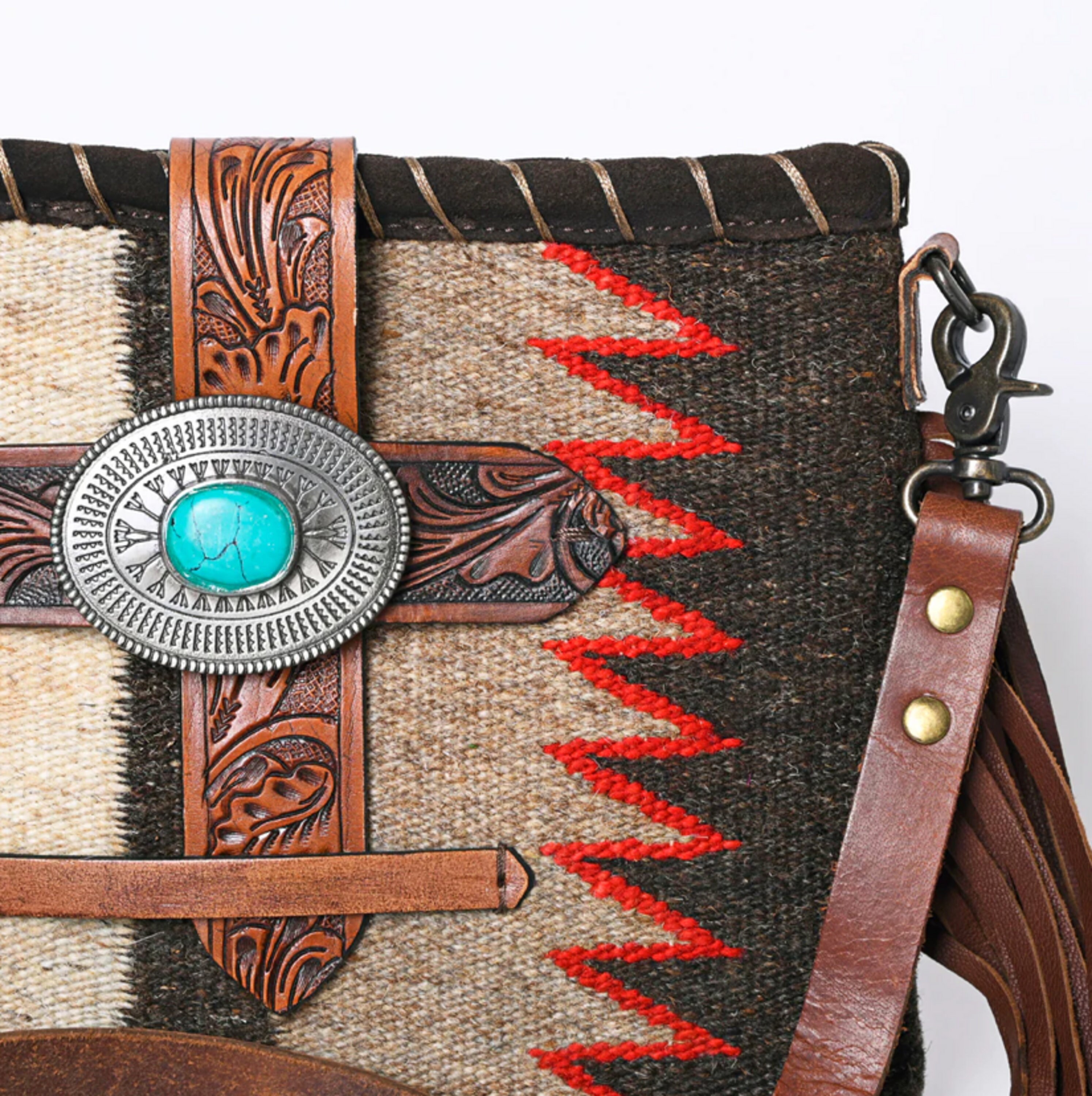 Western Purse, Saddle Blanket Purse, Shoulder Purse, Leather Crossbody ...