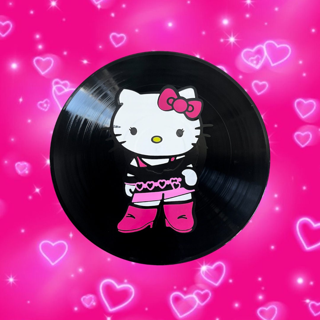 Y2k Kitty Kawaii Decorative Vinyl Record Wall Art Wall Decor College ...
