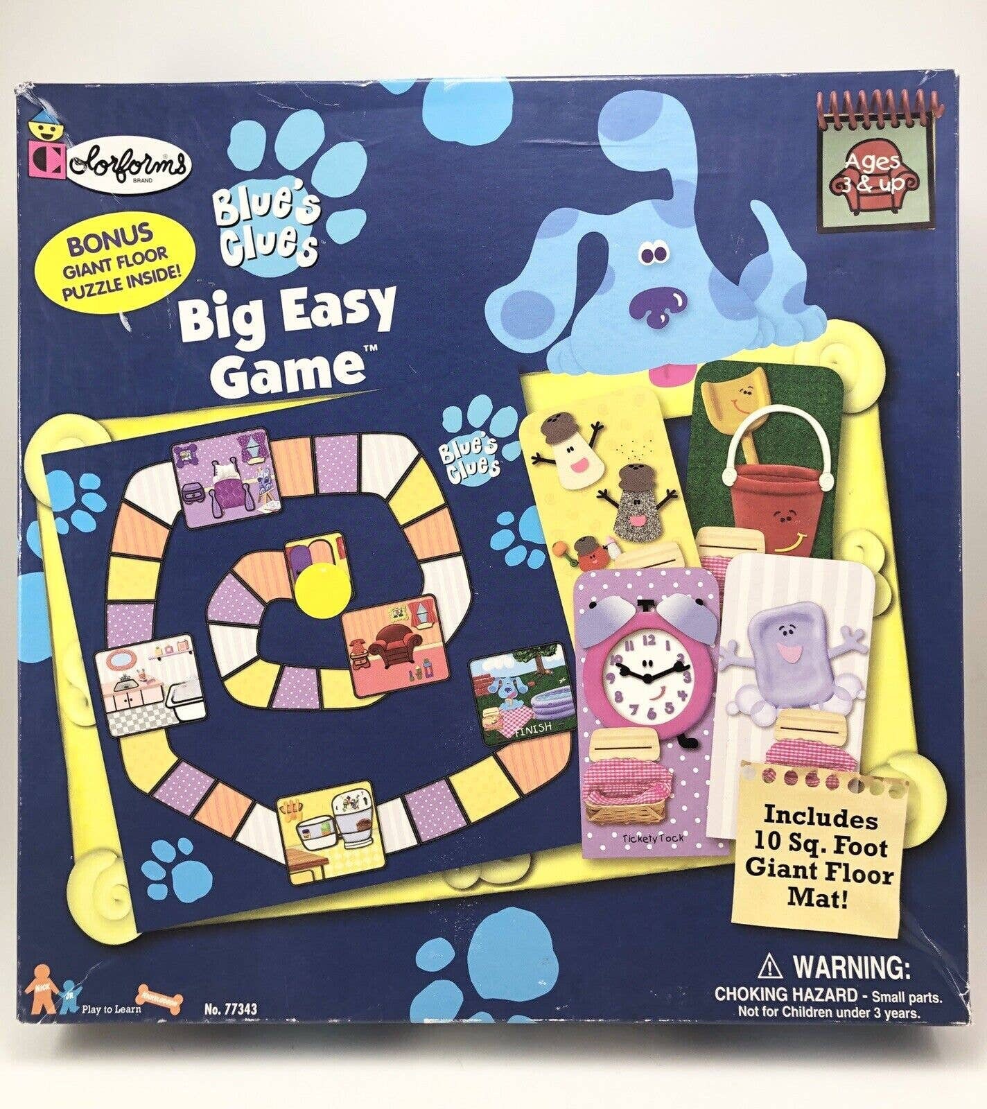 Blues Clues Big Easy Game by Colorforms 1998 Vintage 100% - Etsy