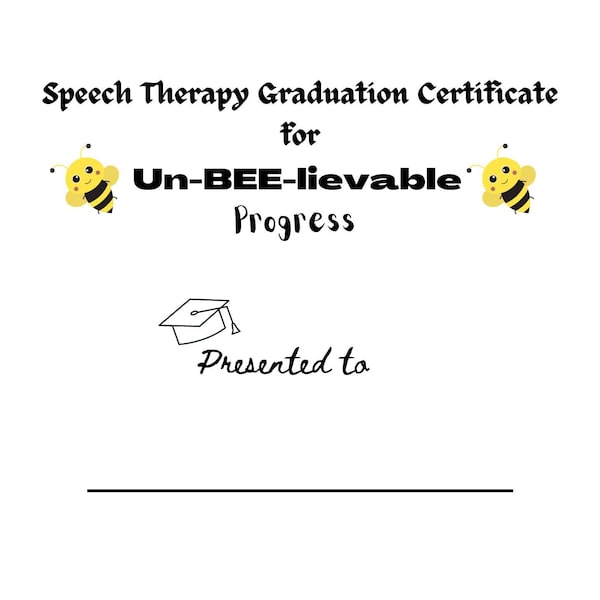 Therapy Graduation Certificate - Etsy