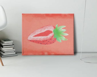 Strawberry Watercolor [DIGITAL PRINT] - Etsy