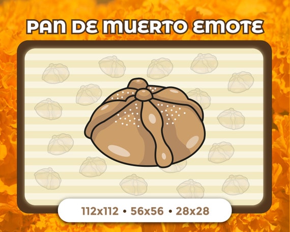 Pan De Muerto Emote Twitch Dia De Muertos - Etsy