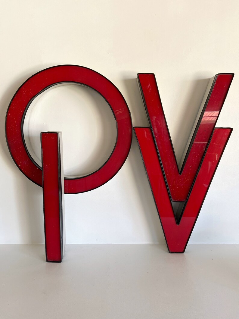 Red Marquee Letters - Etsy