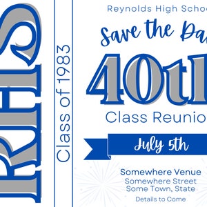 EDITABLE Class Reunion Bundle | Instant Printable Download | College ...