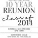 EDITABLE Class Reunion Invitation | Instant Printable Download ...