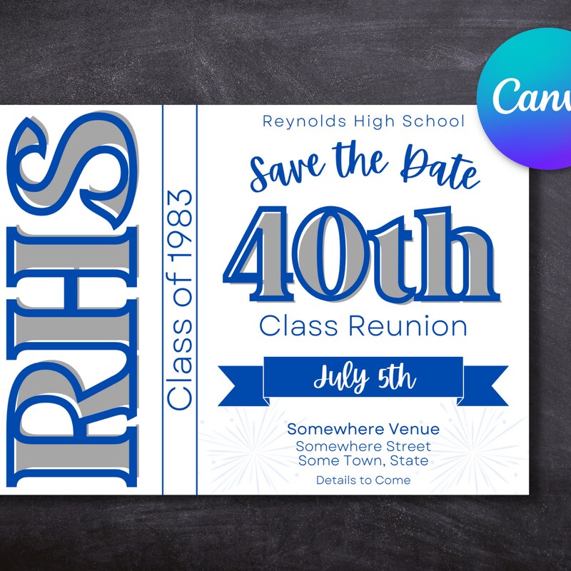High School Reunion Invitations - Etsy
