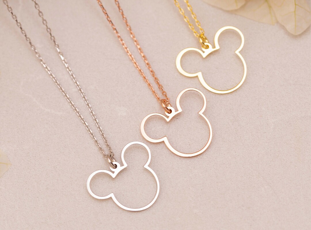 Disney Mickey Mouse Necklace, Mickey Mouse Disneyland Pendant Necklace ...