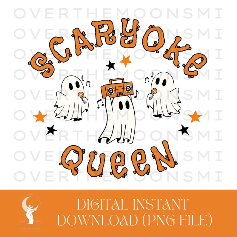 Scaryoke Queen SVG, PNG, No Background Downloadable - Etsy
