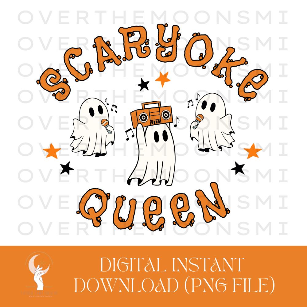 Scaryoke Queen SVG, PNG, No Background Downloadable - Etsy