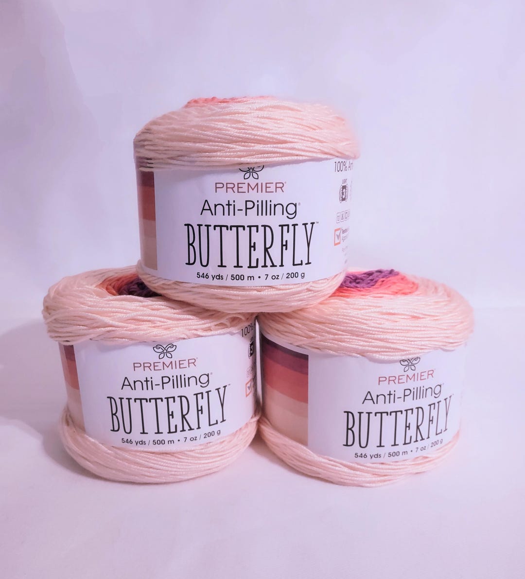 Premier Butterfly Yarn - Wildflowers - 3 Skein Lot - *discontinued ...