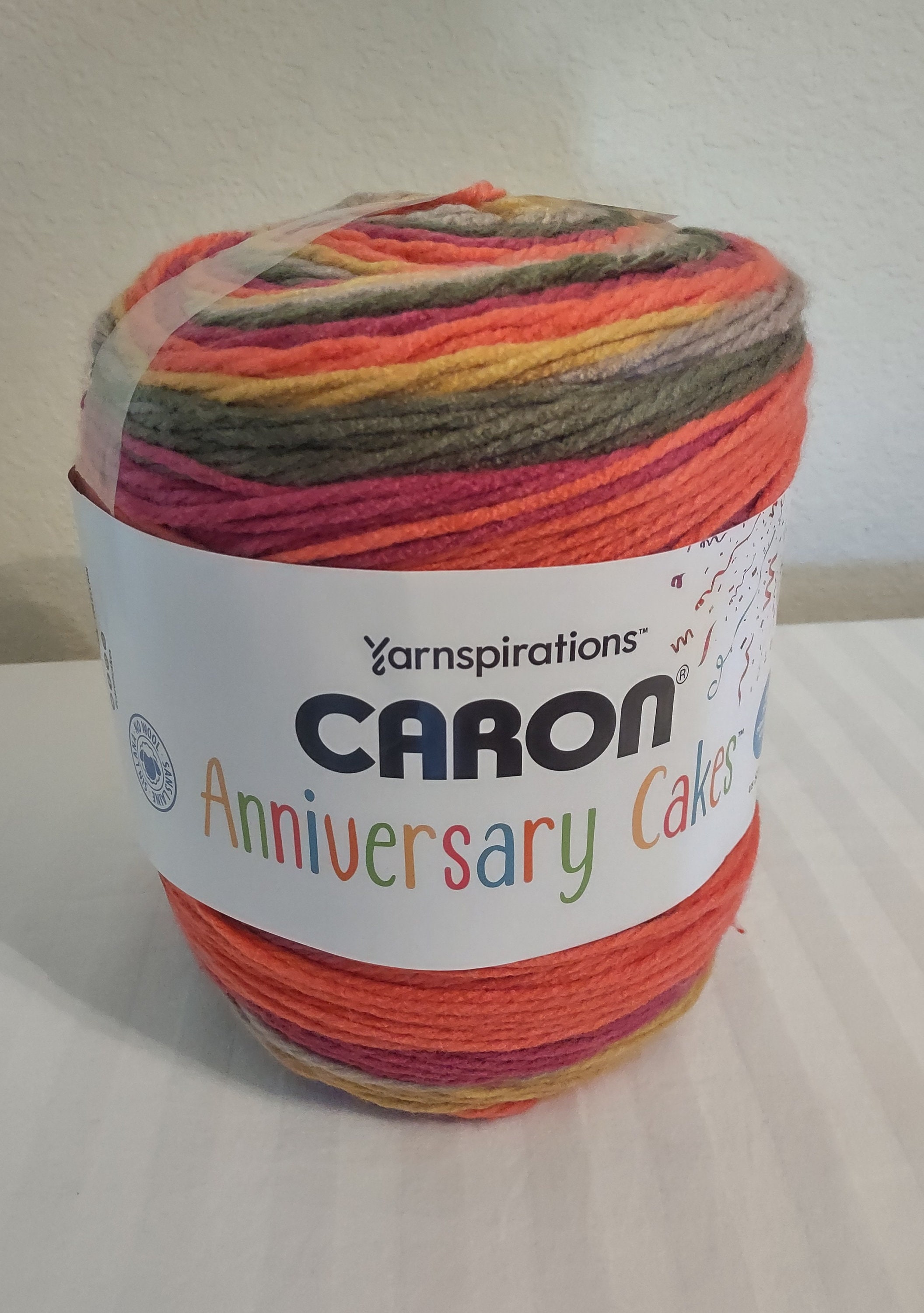 CARON ANNIVERSARY CAKE Color: Tropical Butterfly discontinued Yarn Knit ...