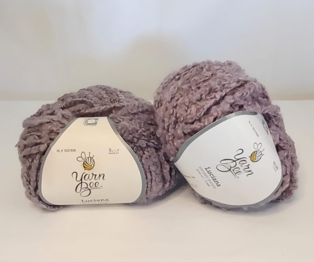 Yarn Bee Luciana Yarn - Smokey Purple - 2 Lot *discontinued* Yarn Bee ...