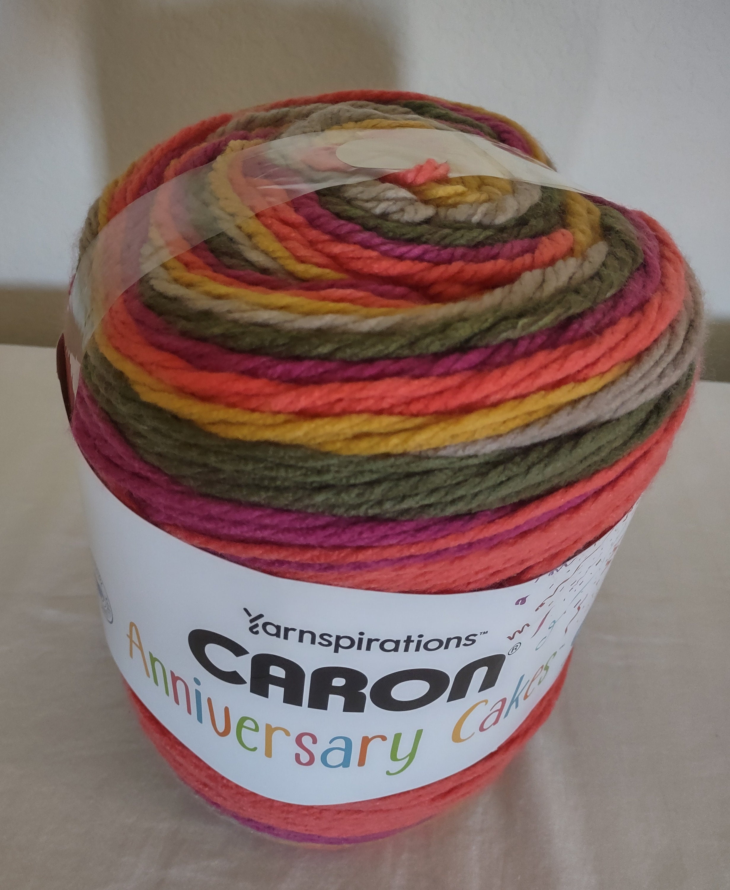 CARON ANNIVERSARY CAKE Color: Tropical Butterfly discontinued Yarn Knit ...