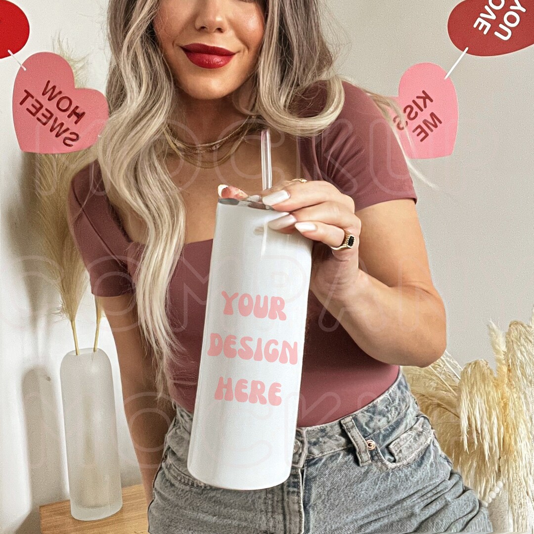 20 Oz Tumbler Mockup Tumbler Mockup Canva 20 Oz Skinny Tumbler Mockup ...