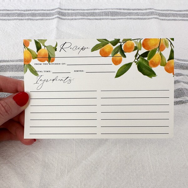 Cute Recipe Cards - Etsy