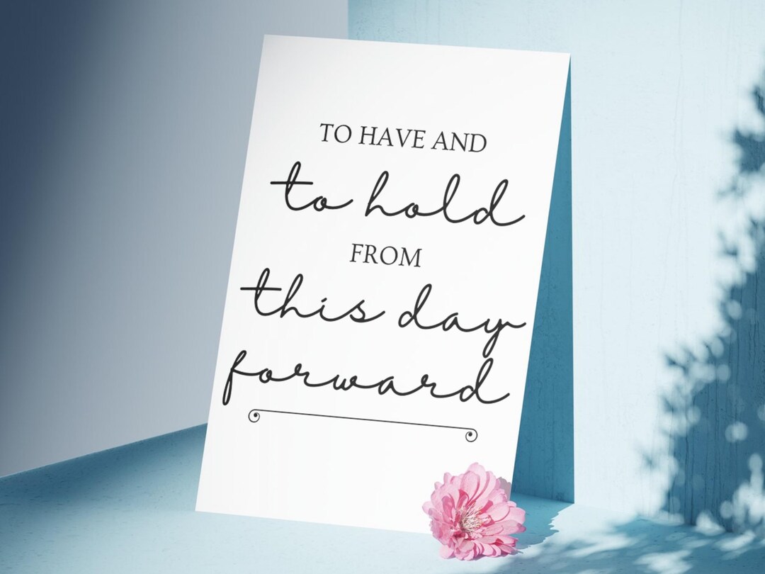 Wedding Sign - Wedding Signage - Wedding Decor - to Have and to Hold ...