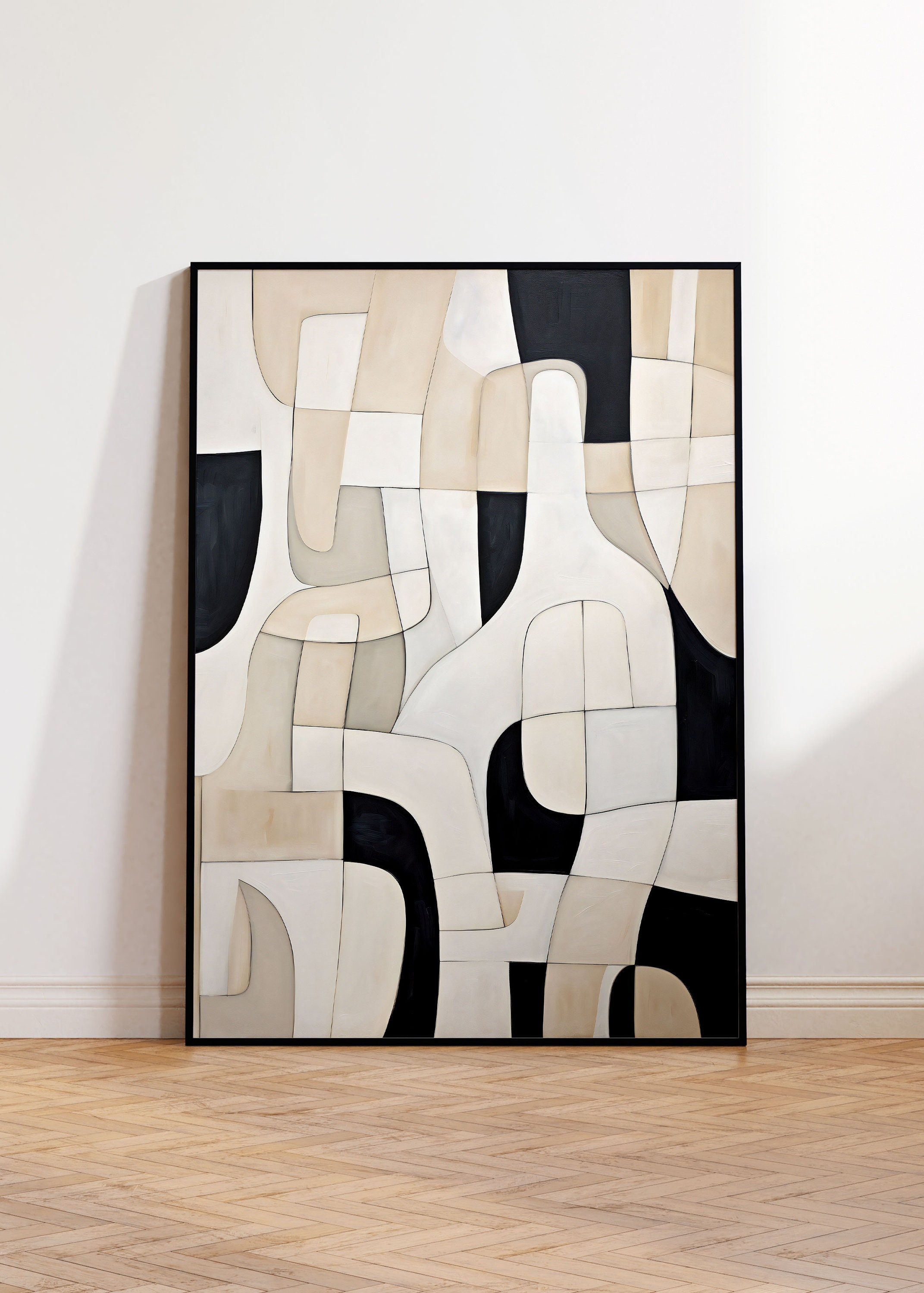 Vertical Abstract Living Room Wall Art, Printable Wall Art, Wall Decor ...