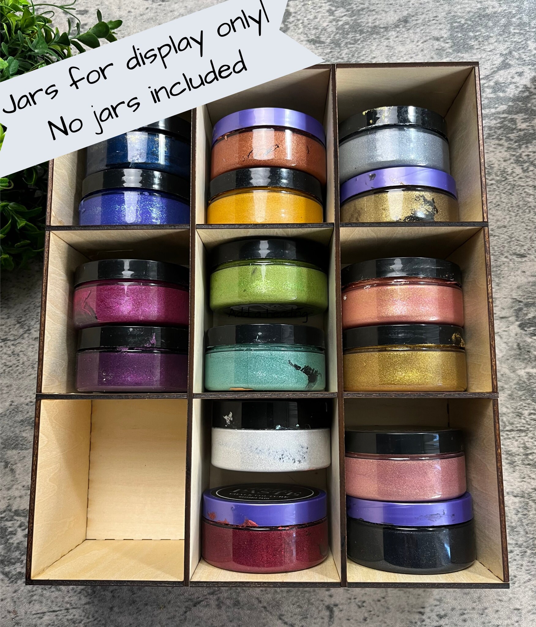 Craft Crate Wood Box - 9 Compartments - Etsy