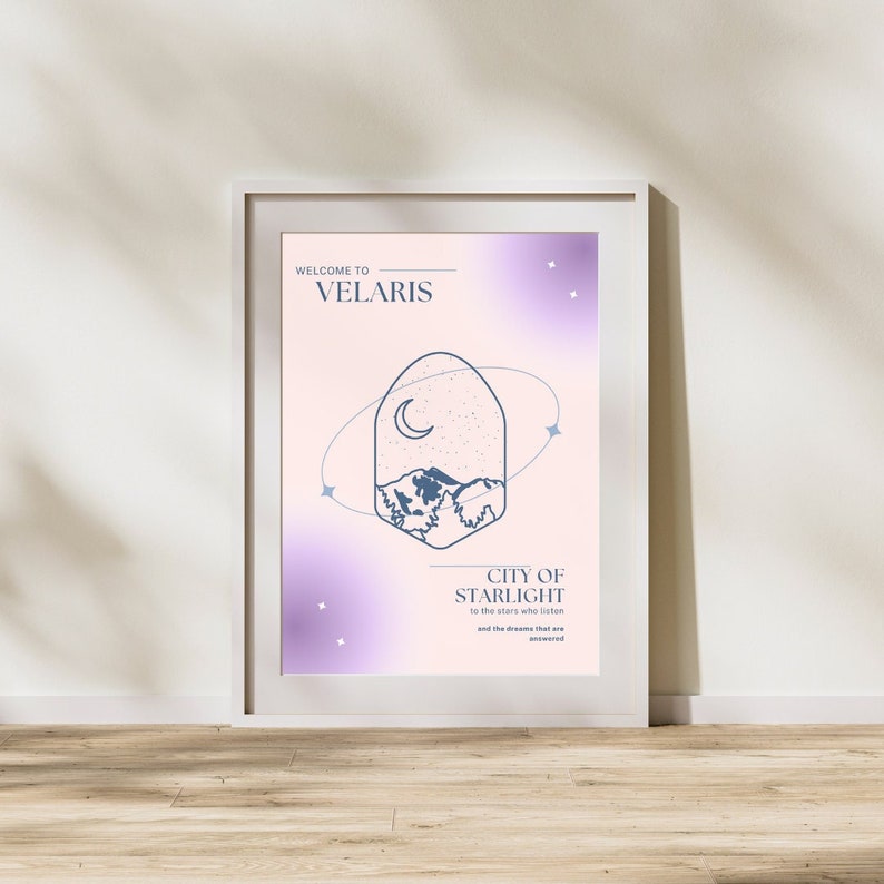 ACOTAR, Velaris, Night Court, Feyre, Rhysand, Digital Download ...