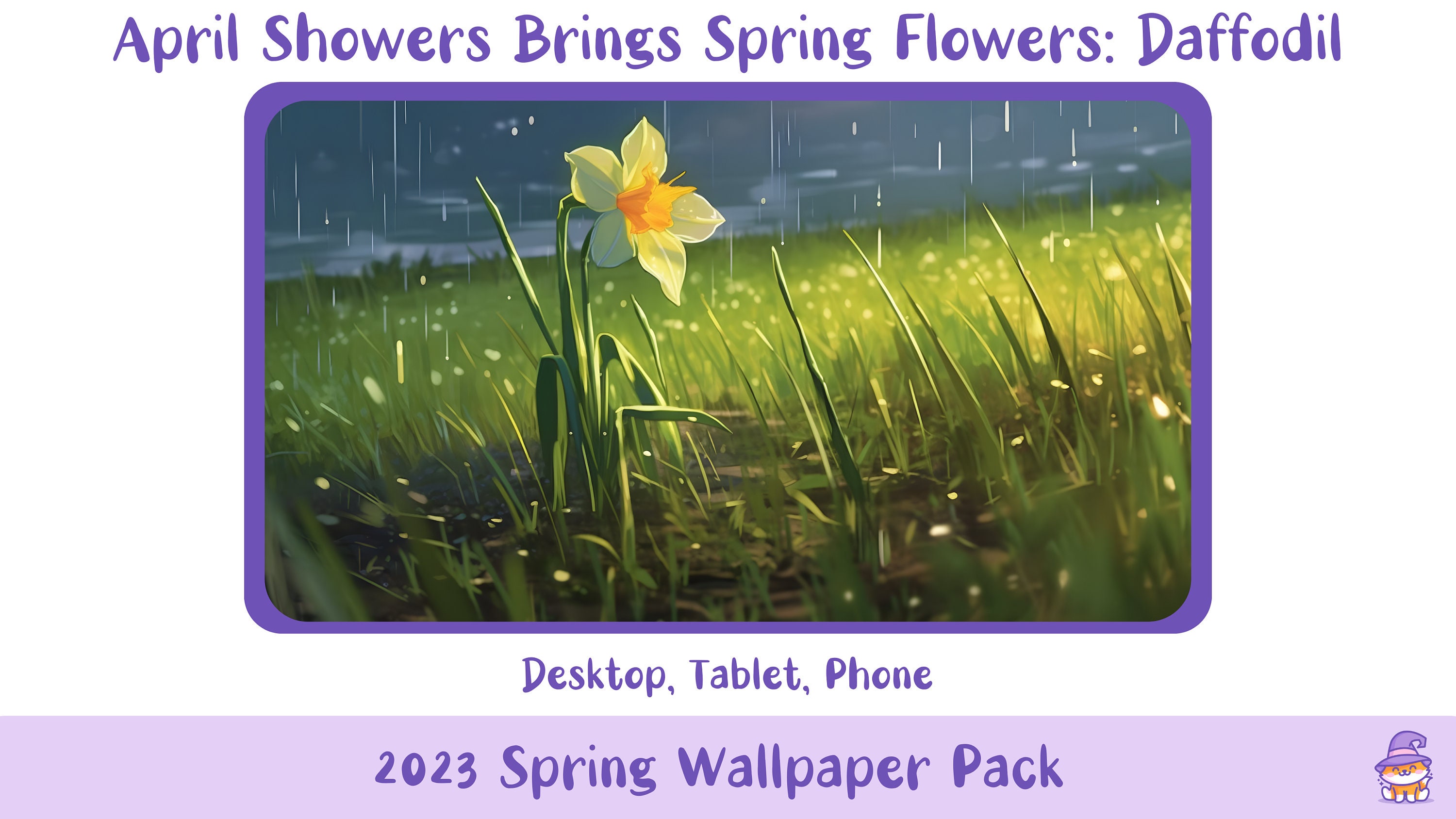 April Showers Desktop Wallpaper