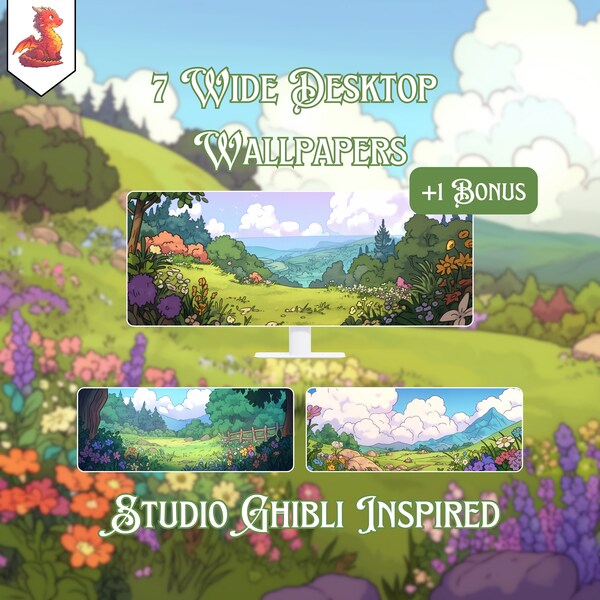 Studio Ghibli Desktop Background Themes - Etsy