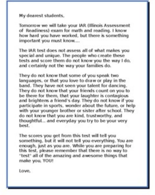 State Testing Letter - Etsy