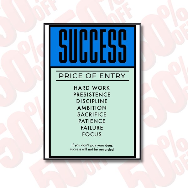 Monopoly Success Art - Etsy