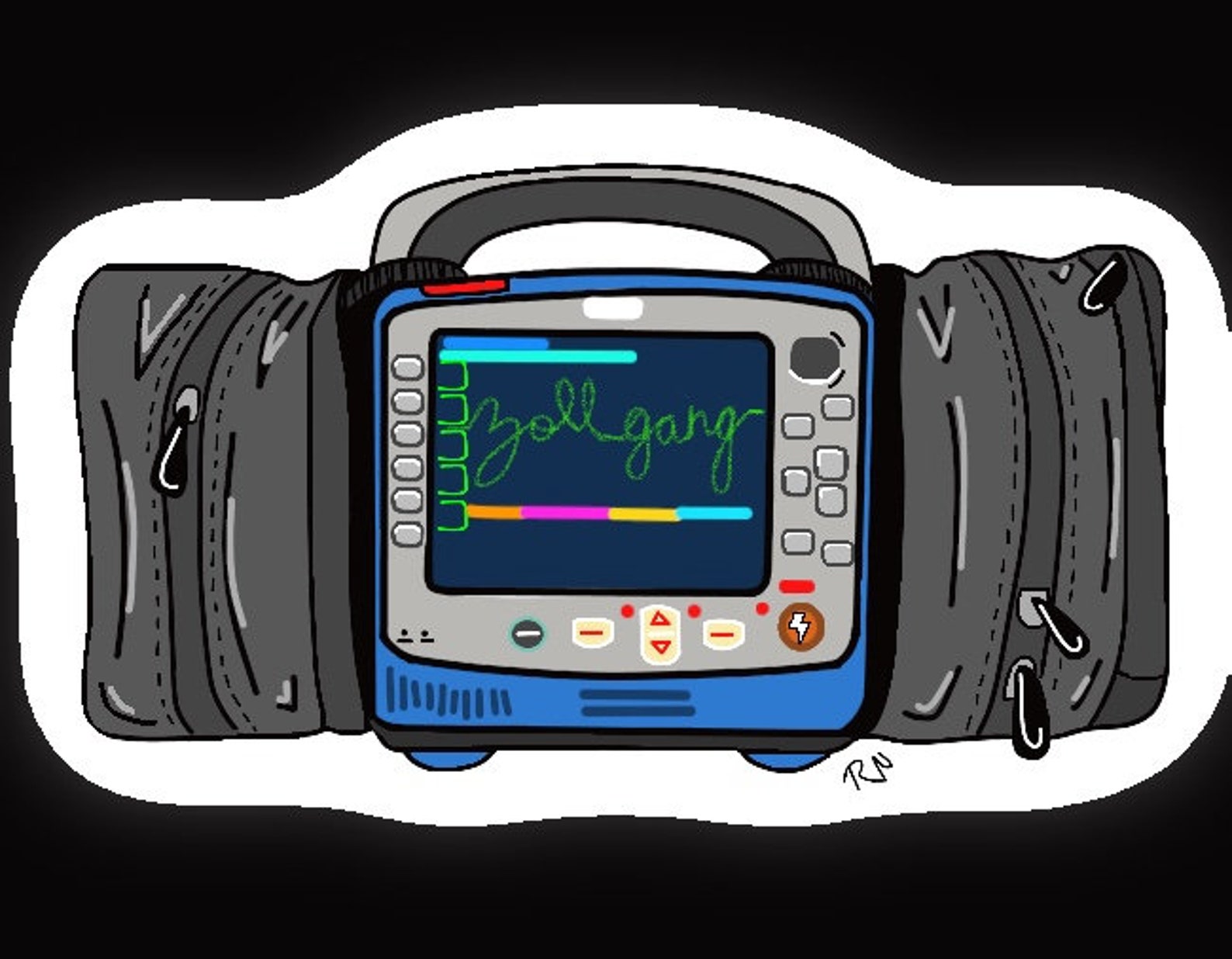 EMS Monitor Sticker! EMS, Paramedic, First Responder, Firefighter ...