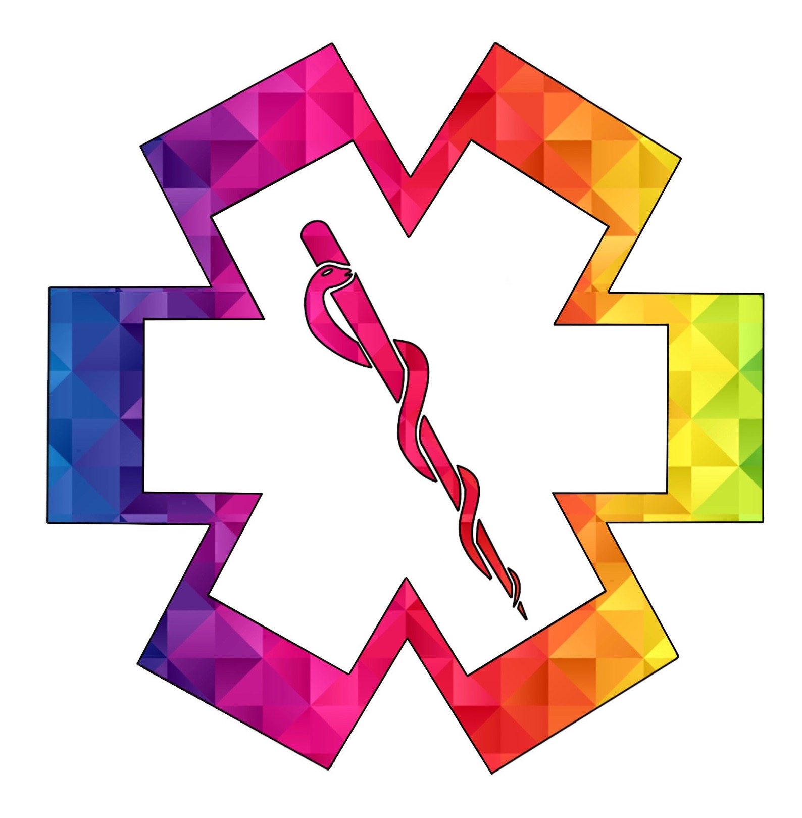 Pride EMS Holographic Sticker, EMT Paramedic Gift - Etsy