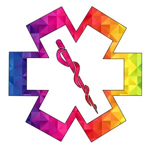 Pride EMS Halographic Sticker! EMT, Paramedic, First Responder, Nurse ...