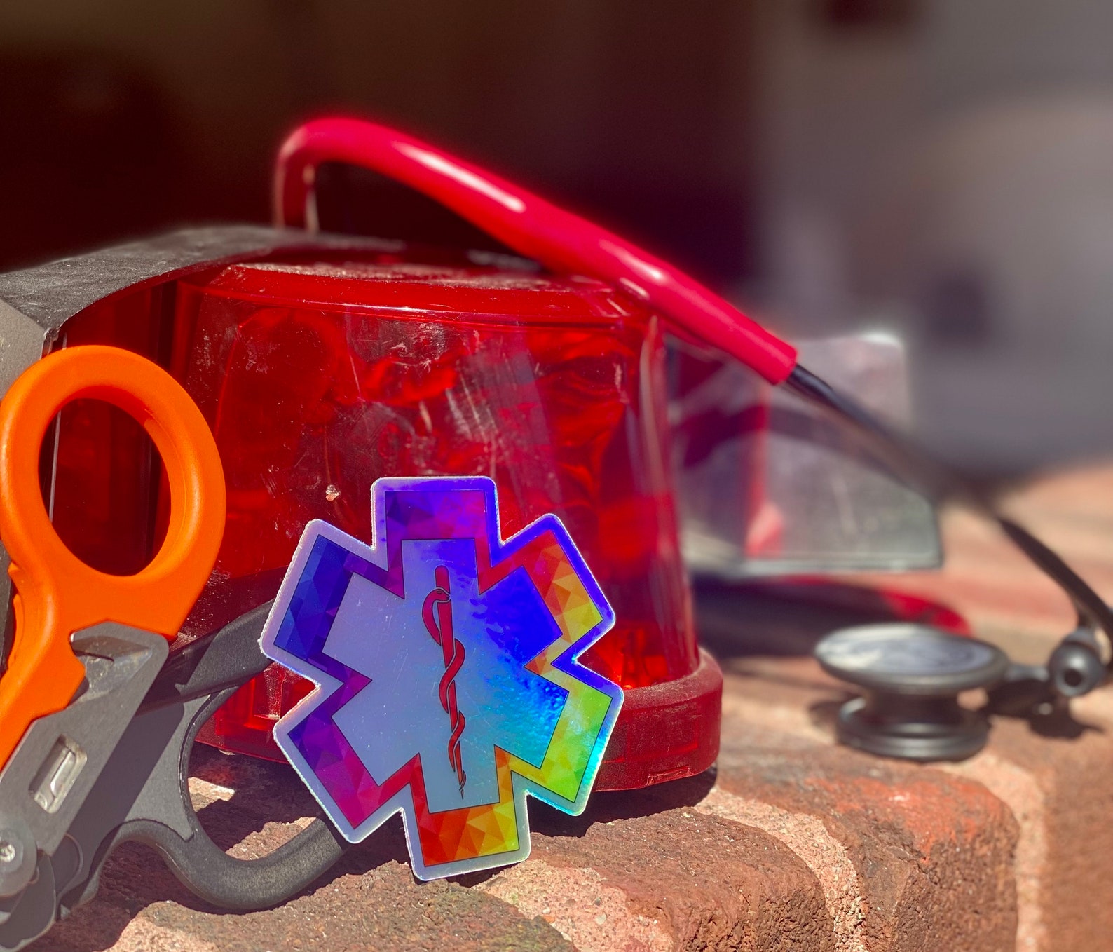 Pride EMS Holographic Sticker, EMT Paramedic Gift - Etsy