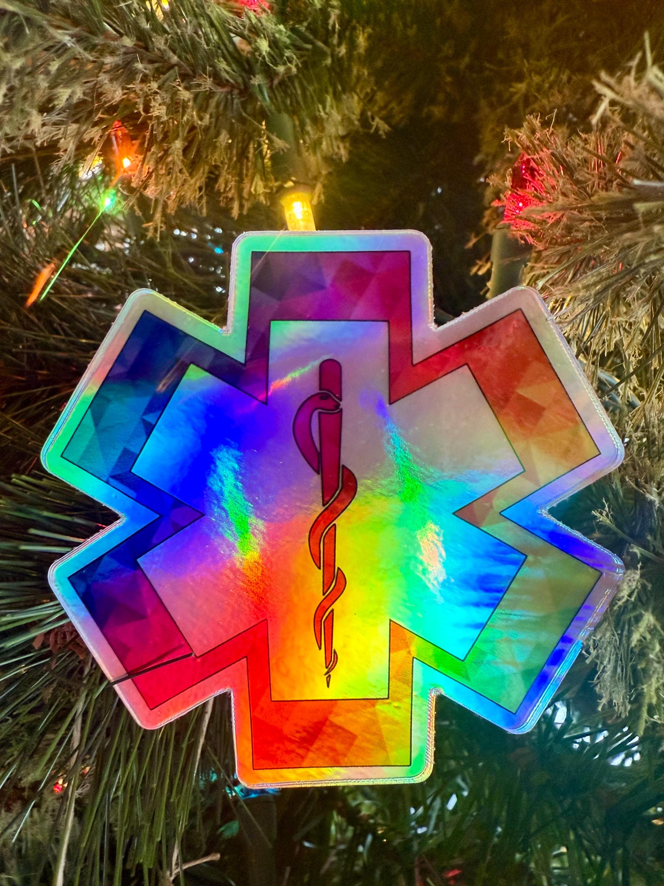 Pride EMS Holographic Sticker, EMT Paramedic Gift - Etsy