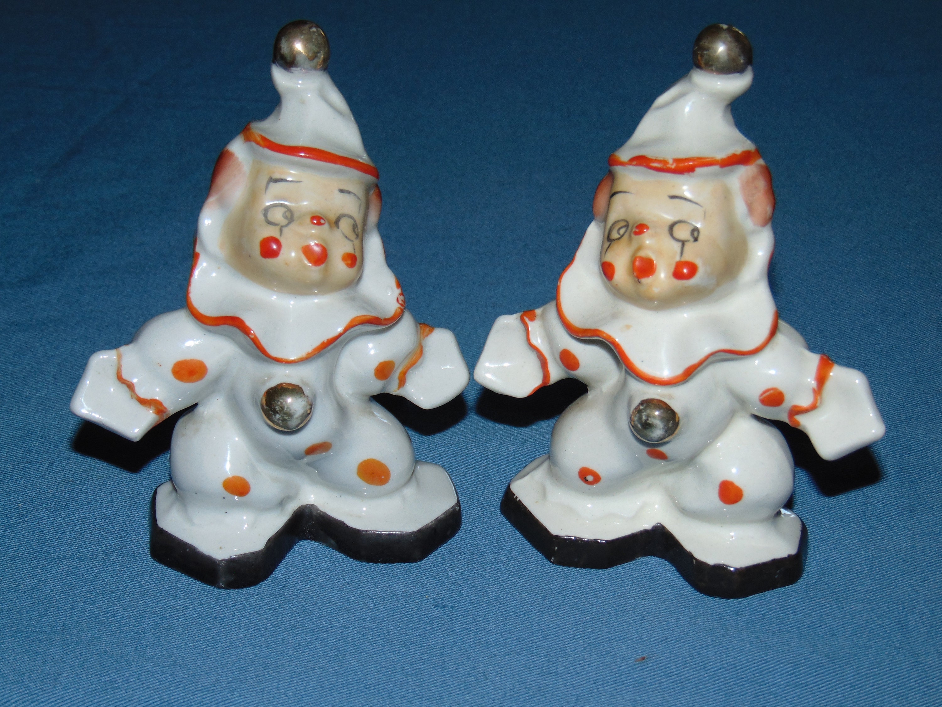 Vintage Clown Salt & Pepper Shakers Made in Japan - Etsy