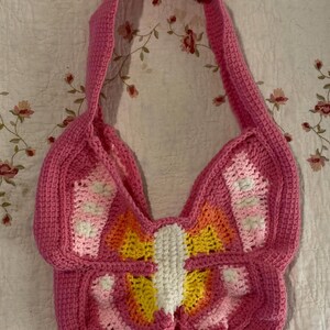 Butterfly Crochet Purse / Bag - Made to Order - Handmade Item - Etsy