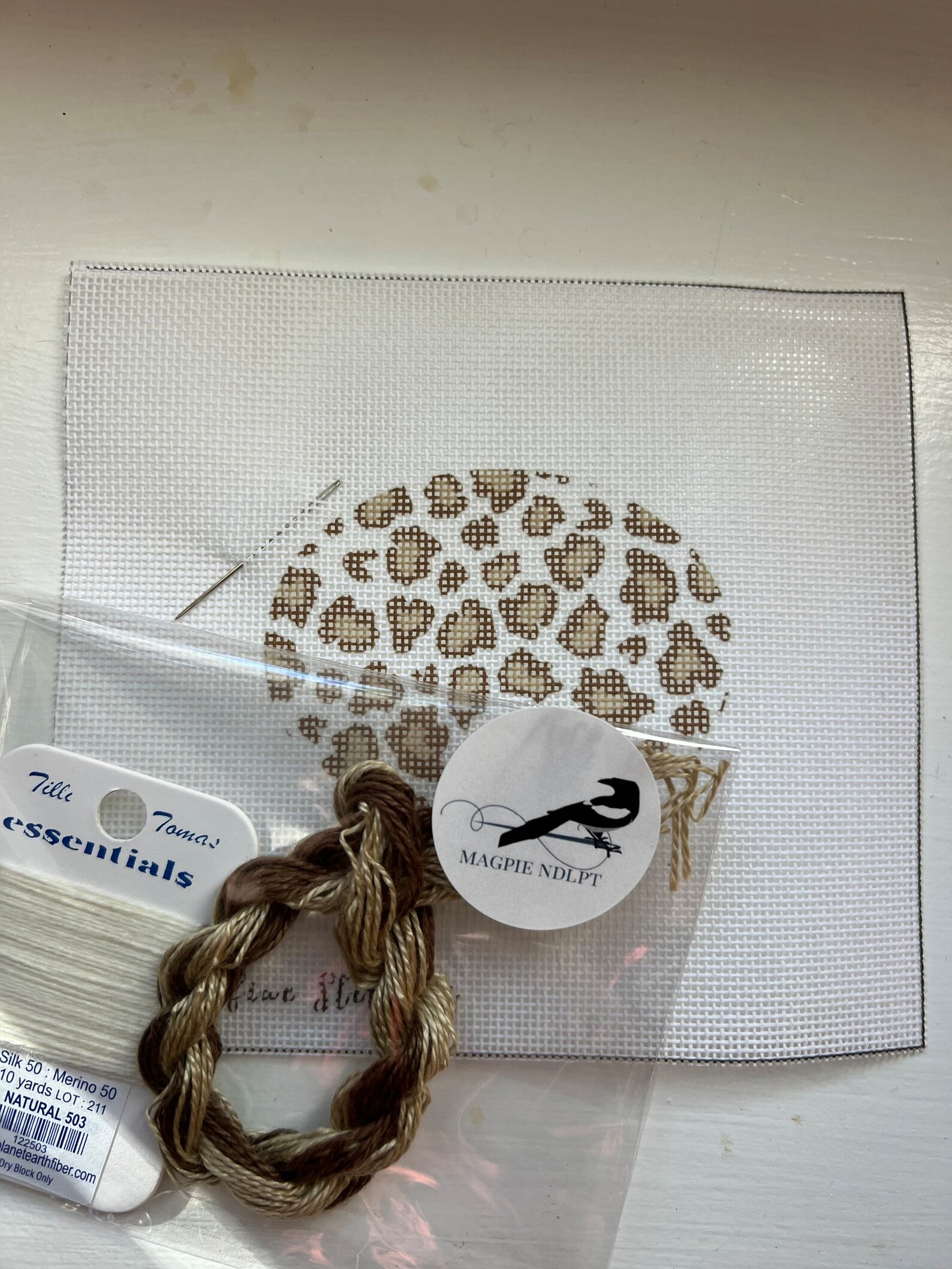 Leopard Needlepoint Canvas and Belt Buckle - Etsy