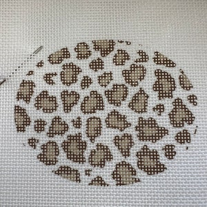 Leopard Needlepoint Canvas and Belt Buckle - Etsy