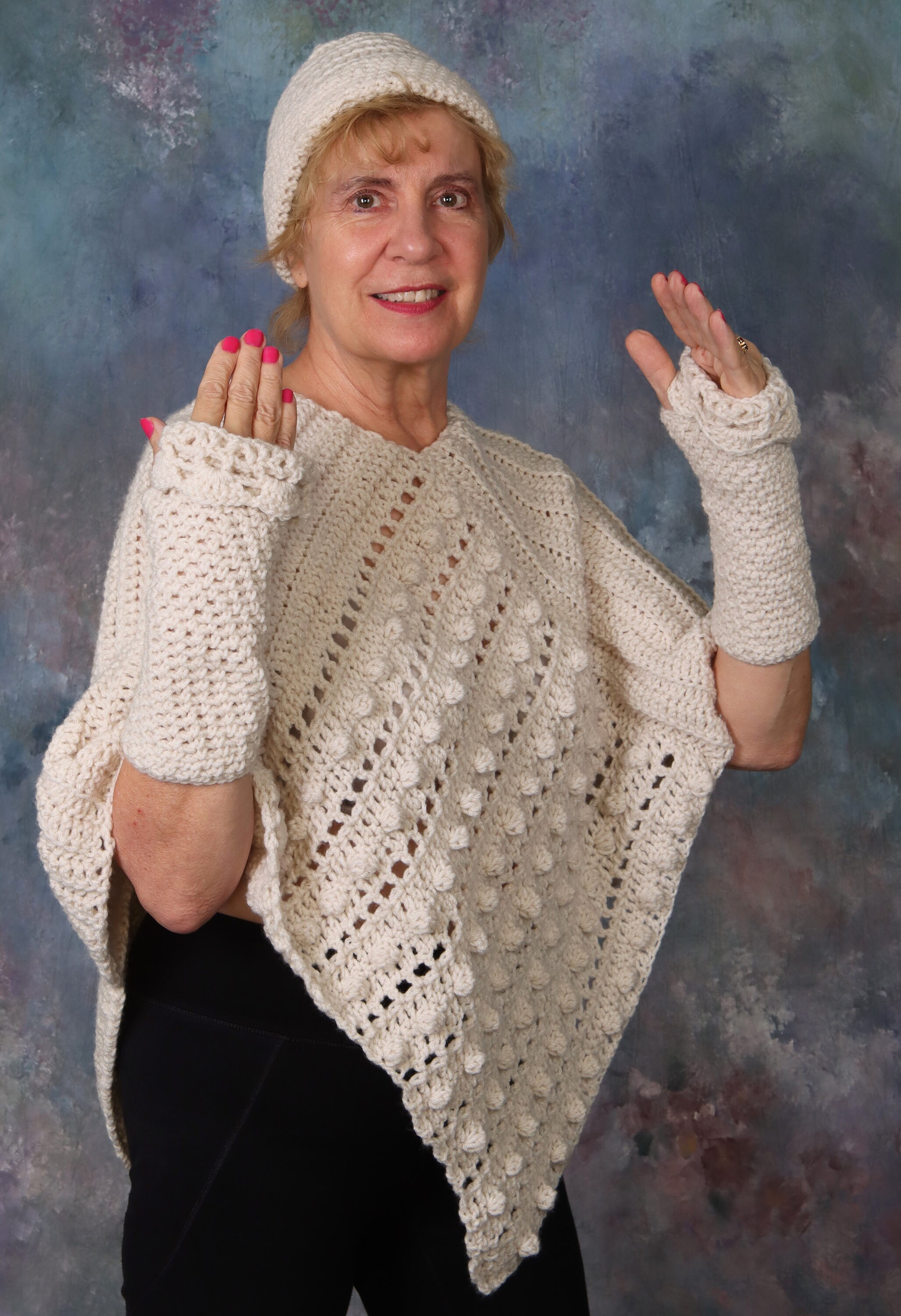 Handmade Crochet Winter Shawl Poncho Boho Cottagecore Wrap Hippie - Etsy