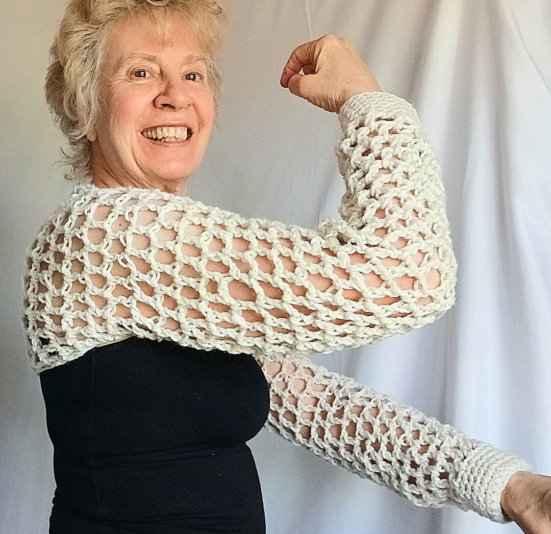 Handmade Vegan Yarn Shrug: Womens Clothing Gothic Fishnet Crop Top - Etsy
