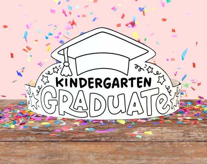 Printable Grad Cap, Paper Graduation Hat Craft, Personalized Grad Hat ...